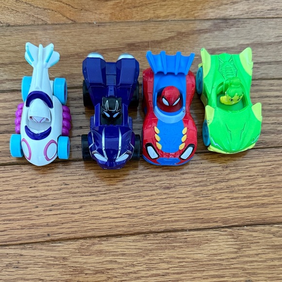 Marvel | Toys | Marvel Superhero Car Set Red Blue Green Purple | Poshmark